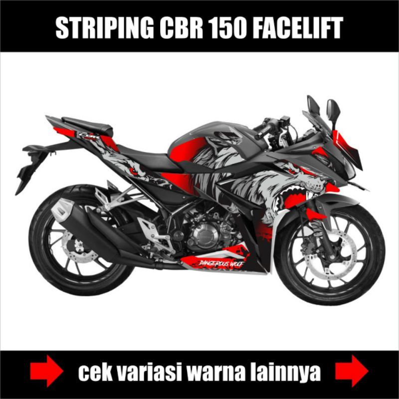 CBR 150 FACELIFT MOTORCYCLE STRIPING SRIGALA EDITION / DECAL STICKER ...