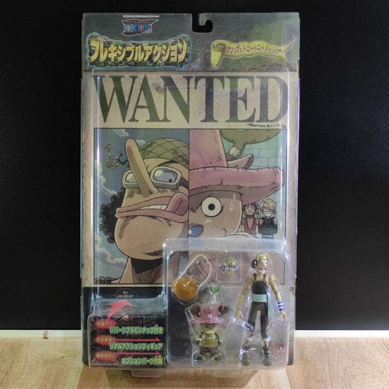 One piece USOPP + TONY TONY CHOPPER Action Figures + Wanted Poster ...