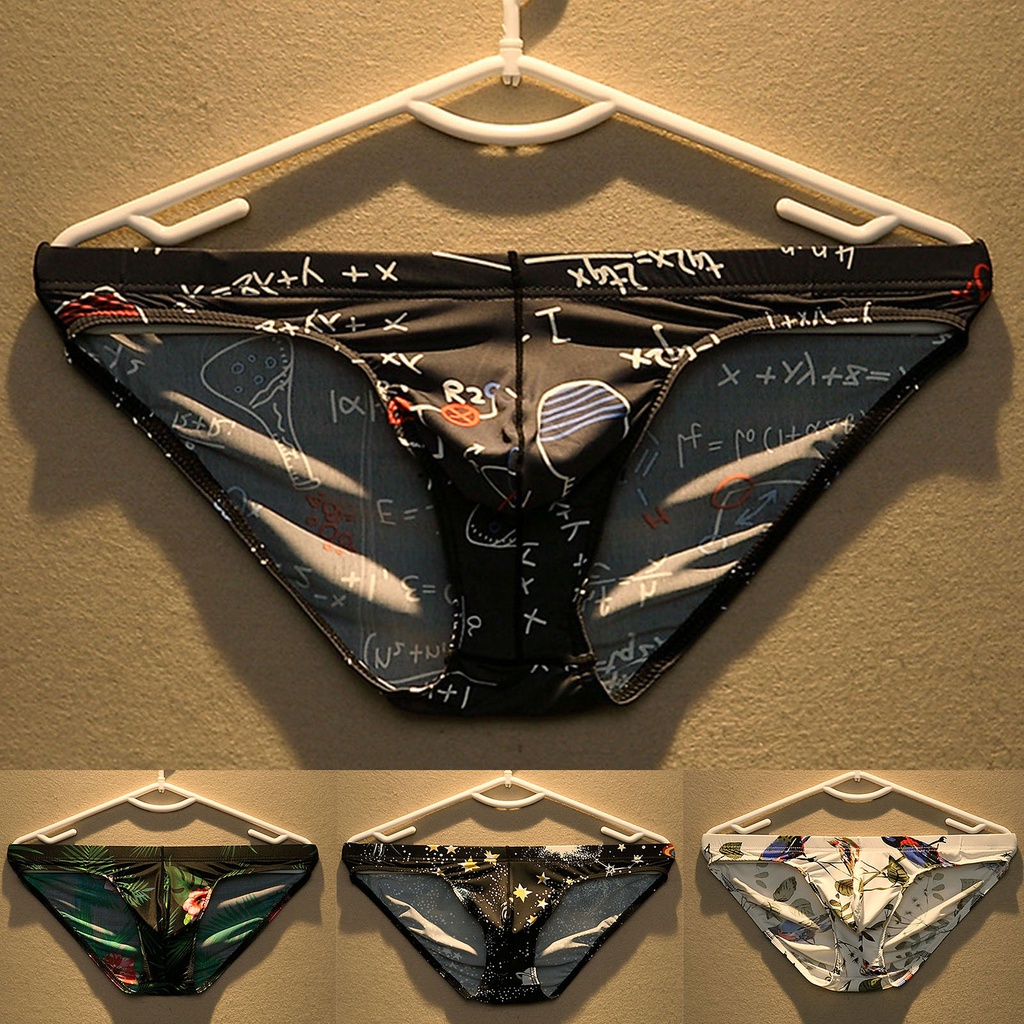 [B_398] Soutong Underpants Patterns U Low Rise Sexy Men Briefs for Home ...