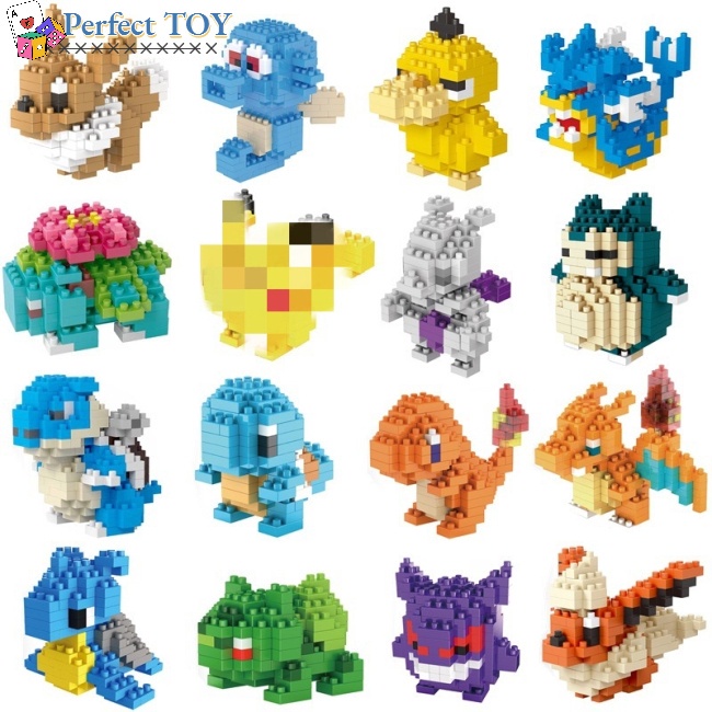 PS NEW Pokemon Pikachu Series New Diy Diamond Nano Block Lego Toy ...