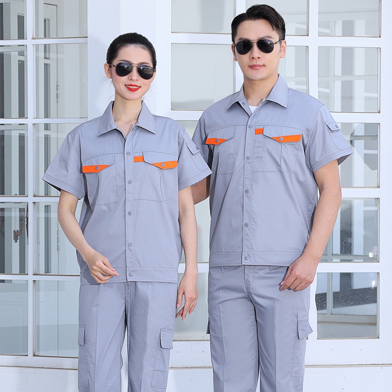 [Jinqiu Labor Protection Clothing 1] ชุดยูนิฟอร์ม ผ้าฝ้าย โพลีเอสเตอร์ ...
