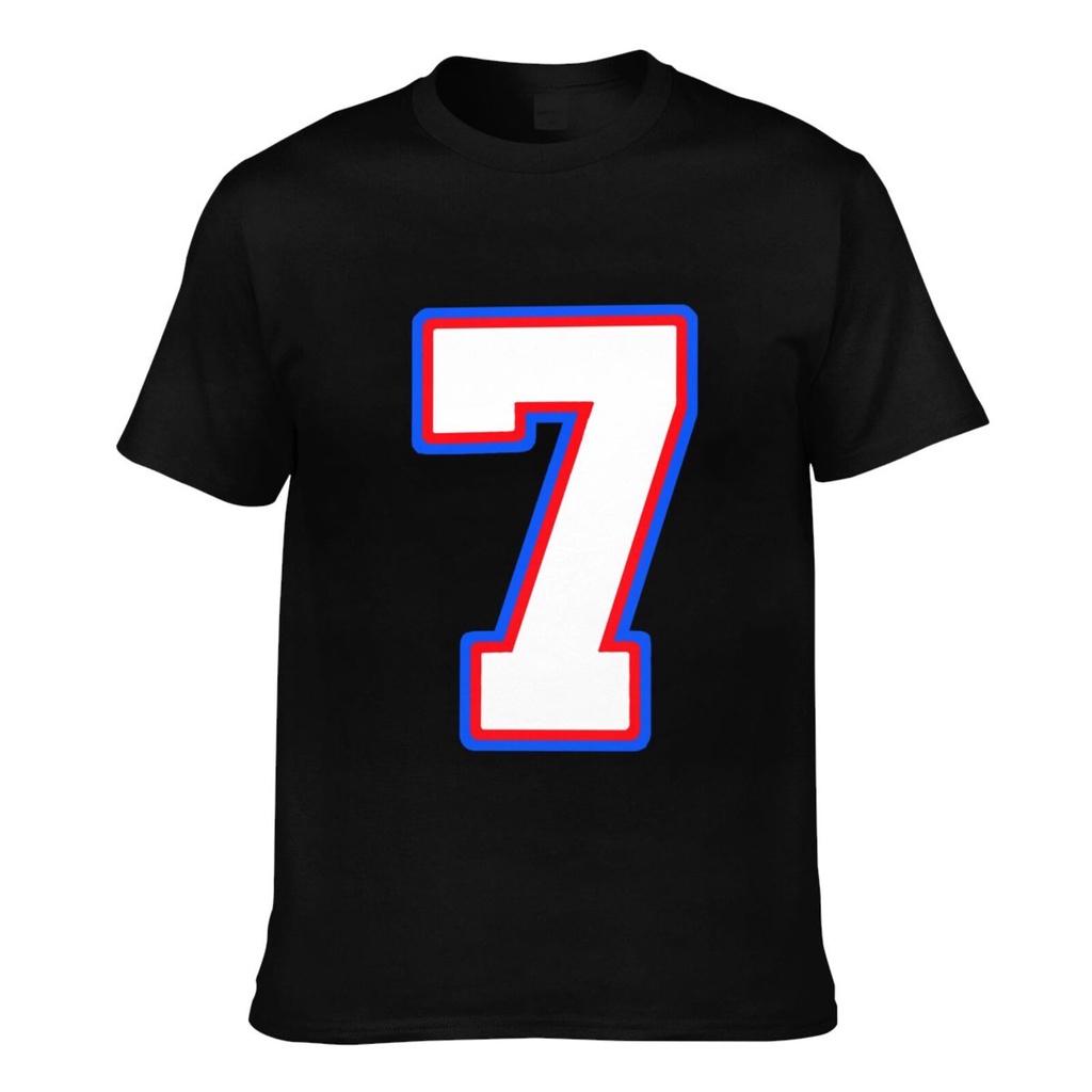 เสื้อยืด ผ้าฝ้ายแท้ พิมพ์ลาย Seven Buffalo 7 Jersey Number 7 แฟชั่น ...