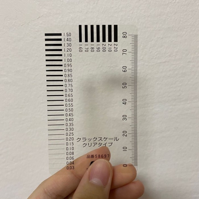 Shinwa Clear Crack Scale การ์ดประเภท 58697 วัด Crack Gauge | Shopee ...