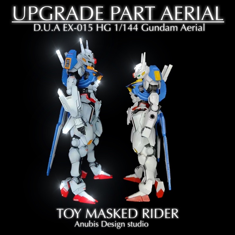 🟦⬜️พร้อมส่ง พาร์ทเสริม UPGRADE HG 1/144 GUNDAM AERIAL By Anubis Design ...