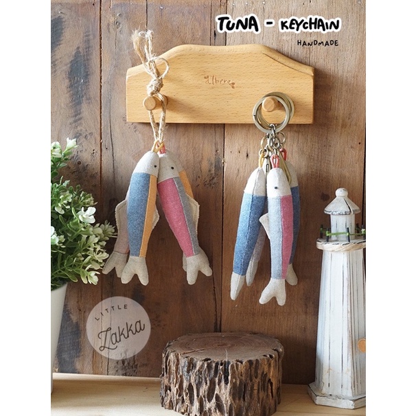 tuna- keychain พวงกุญแจ ปลาทูน่า ผลงานเย็บมือต่อผ้า ผ้าญี่ปุ่น สุด ...