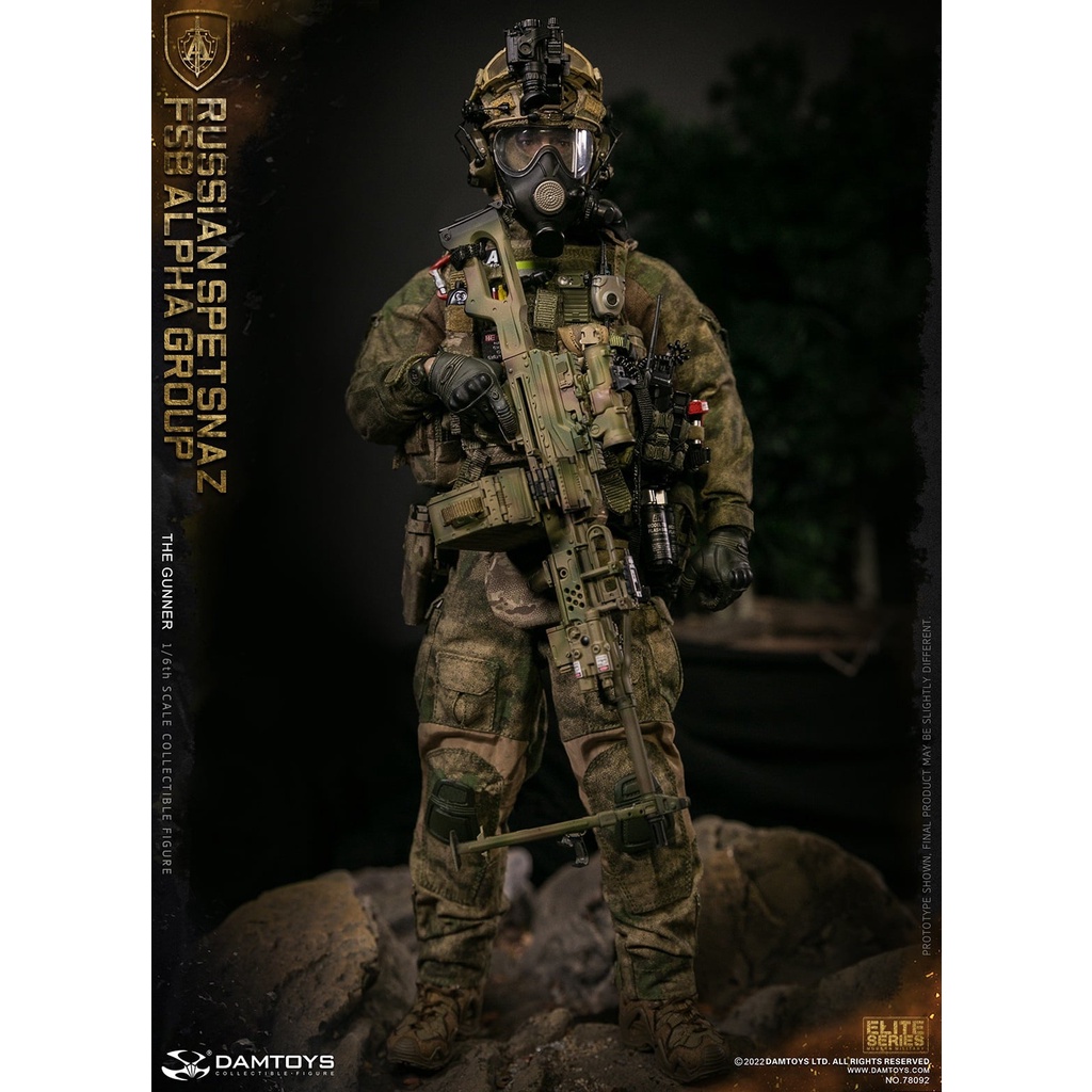 DAMTOYS 78092 1/6 : RUSSIAN SPETSNAZ FSB ALPHA GROUP GUNNER | Shopee ...