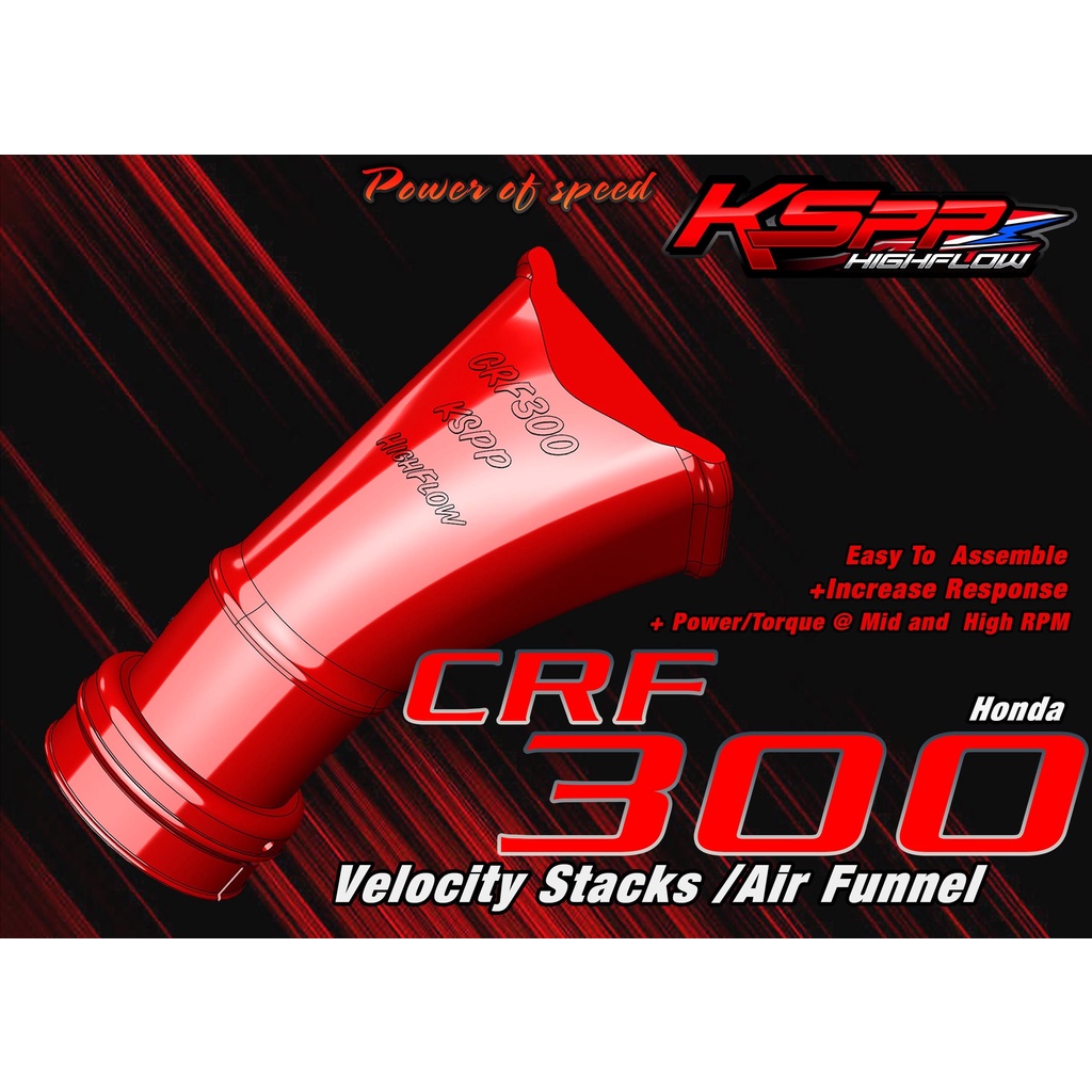 CRF300 ท่อกรอง/Velocity stack -ท่อกรองอากาศ CRF300-Intake air pipe ...