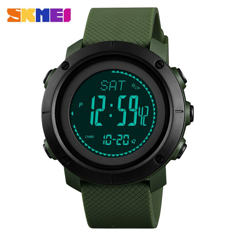 SKMEI Altimeter Barometer Thermometer Altitude Men Digital Watches ...
