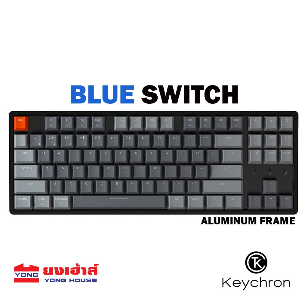 Keychron k8 Hotswappable RGB (EN) Mechanical Keyboard RGB TKL Aluminum ...