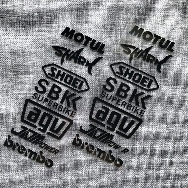 Rainbow Motorcycle Side Strip Bike Helmet Sticker Car Styling Vinyl ...