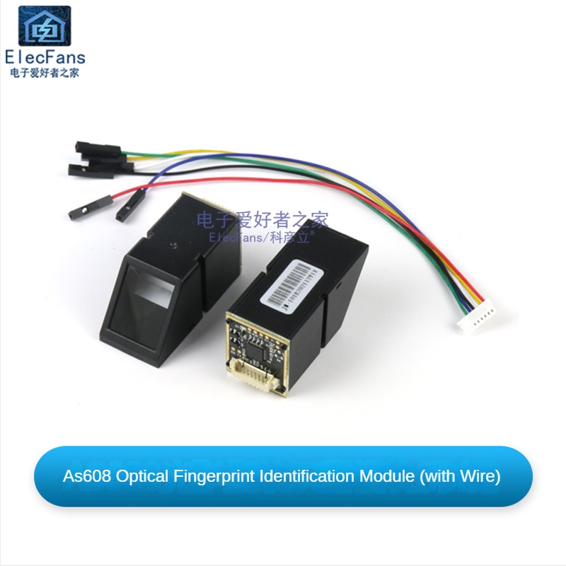 AS608 Optical Fingerprint Acquisition Sensor Identification Module ...