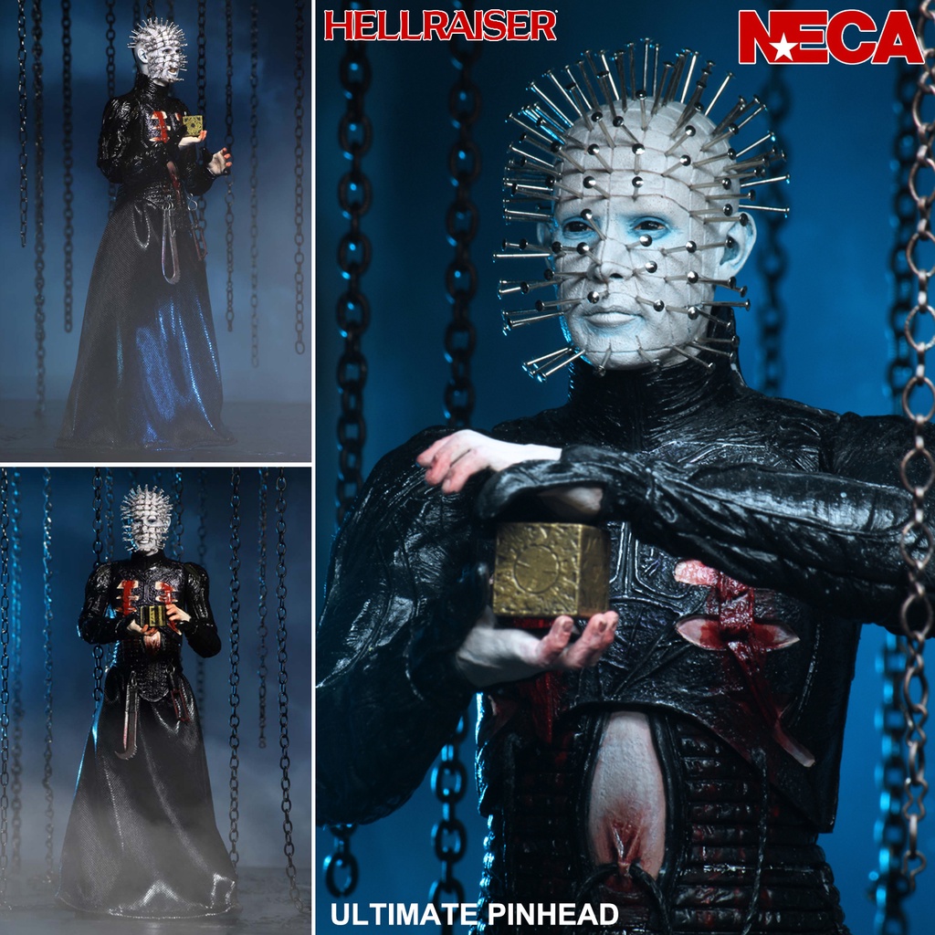 งานแท้ NECA Hellraiser เฮลไรเซอร์ บิดเปิดผี Pinhead พินเฮด ปีศาจ หัว ...