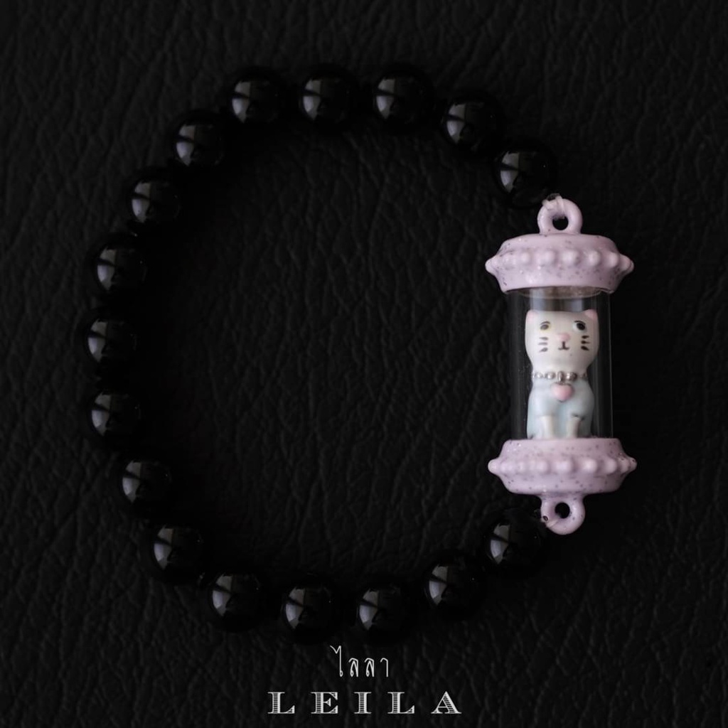 Leila Amulets แมวมหาเสน่ห์ Baba Leila Collection (พร้อมกำไลหินฟรีตามรูป ...