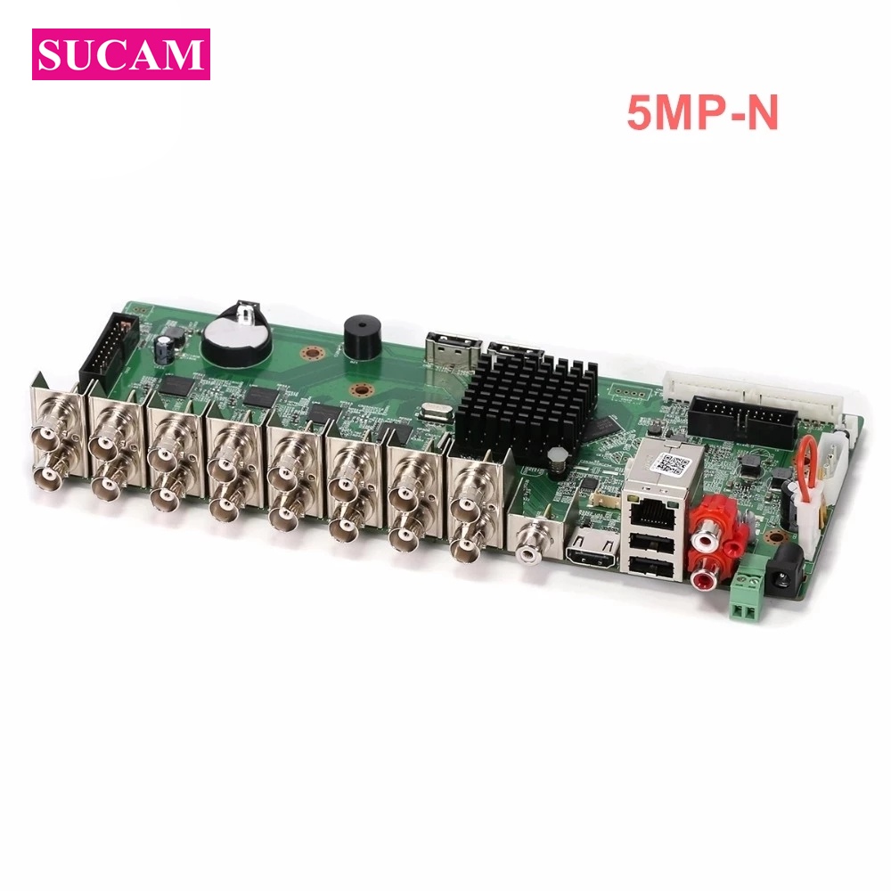 16Channel AHD-N 5MP-N CCTV Camera DVR System Main Board Surveillance ...