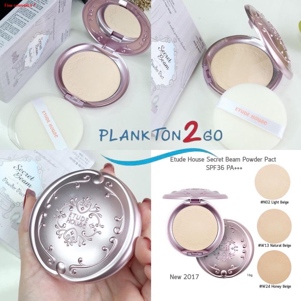 รองเท้าแตะEtude House Secret Beam Powder Pact 16g แป้งฝุ่นอัดแข็งไม่ผสม ...