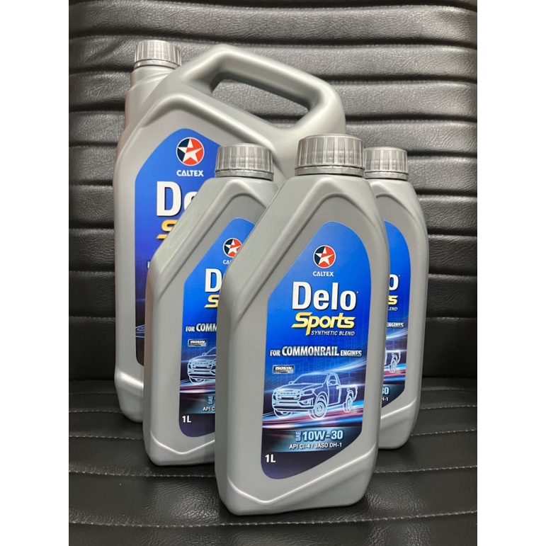CALTEX Delo® Sports Synthetic Blend กึ่งสังเคราะห์ 10W-30 (มี 2 ขนาดให้ ...