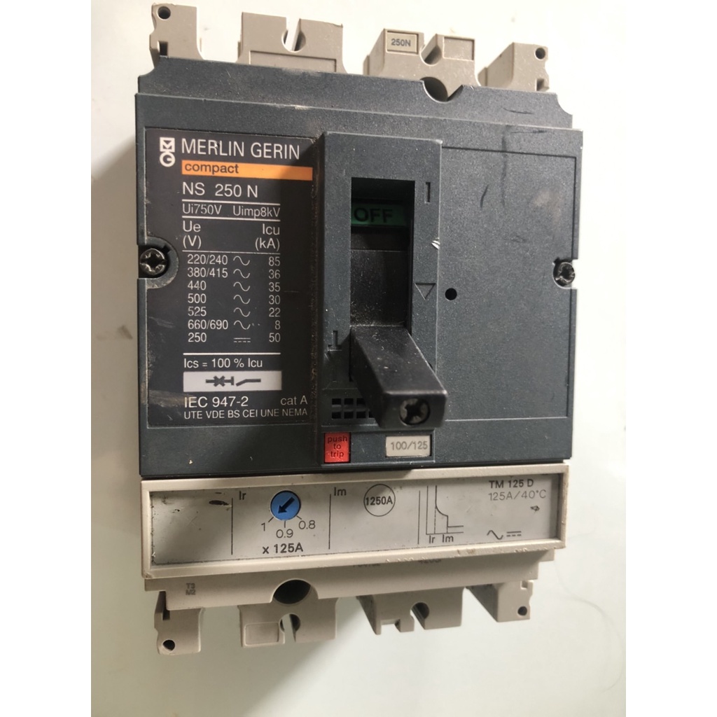ขาย เมน เบรกเกอร์ สามเฟส Main Breaker Merlin Gerin 3P NS100-NS160-NS250 ...