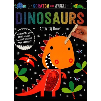 Scratch And Sparkle Dinosaur Activity Book หนังสือเด็ก กิจกรรม ขูด ...