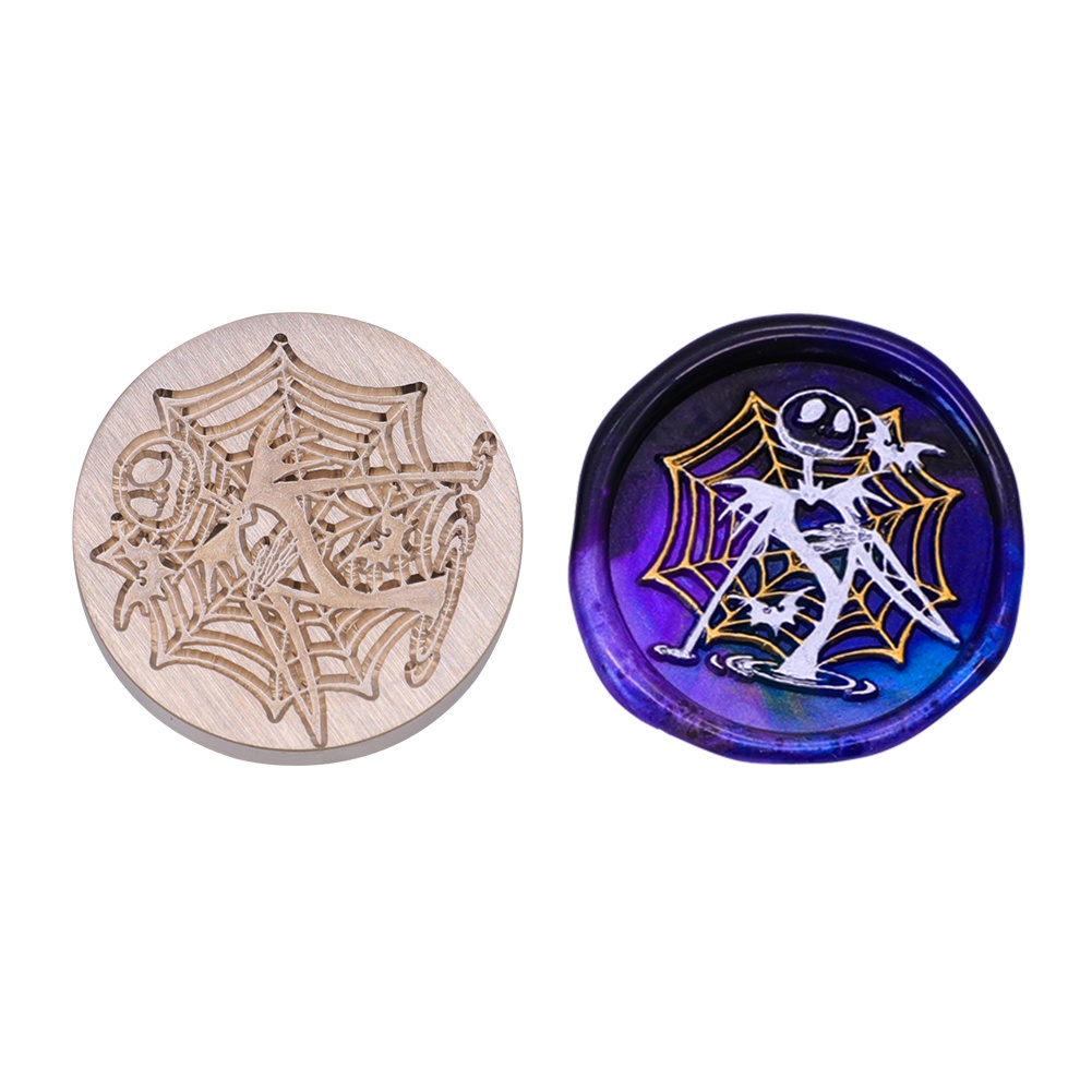 Highbest หัวซีลซองจดหมาย ทรงกลม ลายฮาโลวีน สําหรับตกแต่งสมุดภาพ DIY ...