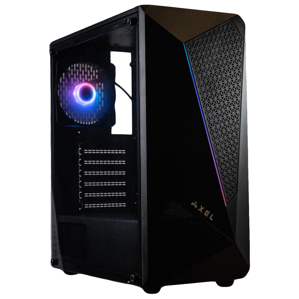 CASE (เคสเกมมิ่ง) AXEL MOTIF RGB ATX Mid-Tower Case Gaming | Shopee Thailand