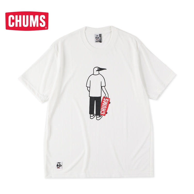 Chums/ qiaqia Bird เสื้อยืดแขนสั้น พิมพ์ลายสเก็ตบอร์ด สไตล์ญี่ปุ่น ...