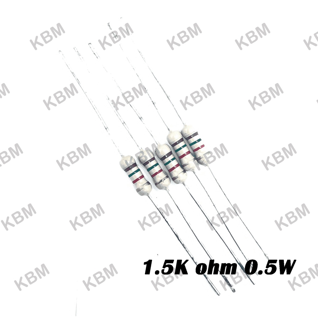 Resistor ตัวต้านทาน 1.5Kohm 0.5W 1W 3W 5W 10W SMD | Shopee Thailand