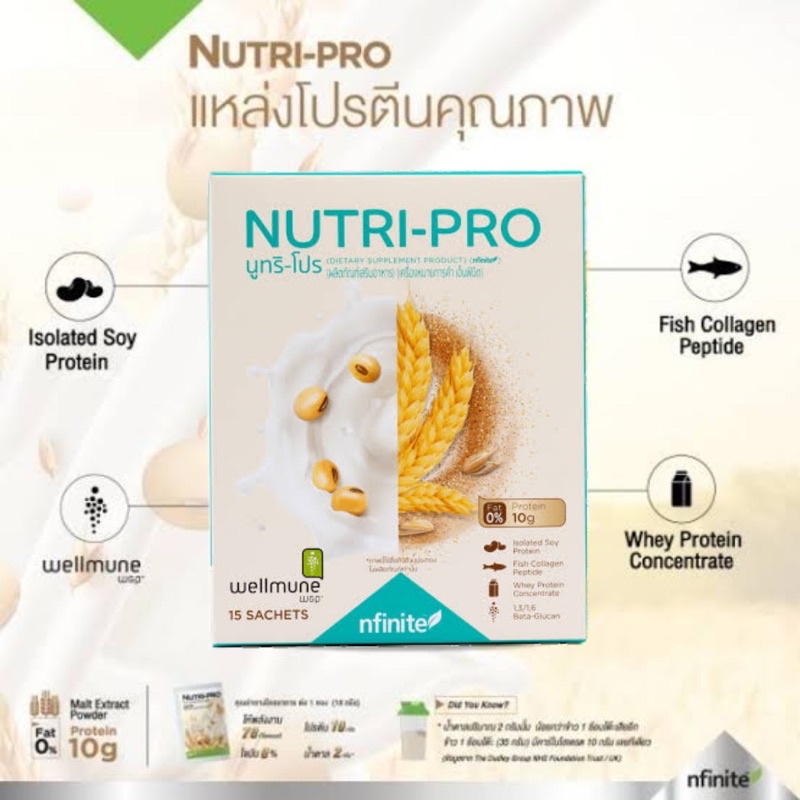 Nutri-Pro Legacy นูทริ-โปร เลกาซี่ โปรตีนสกัดจากถั่วเหลือง (1 กล่อง) 15 ซอง | Shopee Thailand