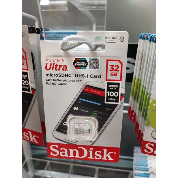 32GB Micro SD Card SANDISK Ultra SDSQUNR-032G-GN3MN (100MB/s,) - A0132675 | Shopee Thailand