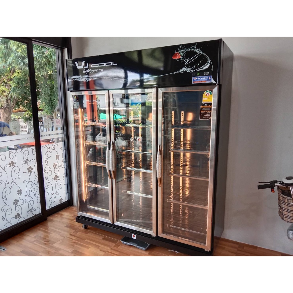 ตู้แช่ 3 ประตู VJ Cool มือ 1 มีระบบป้องกันไฟตกในตัว | Shopee Thailand