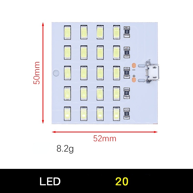 แผงไฟฉุกเฉิน 5730 Smd 5V 430mA~470mA สีขาว Mirco USB 5730 LED USB | Shopee Thailand