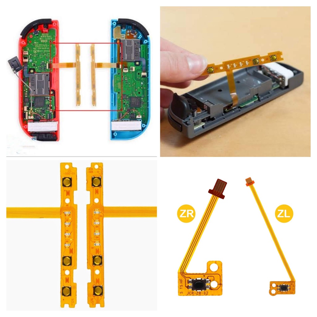 สายแพรปุ่ม SL SR , ZL ZR สำหรับ Nintendo Switch Joy Con SL SR ...