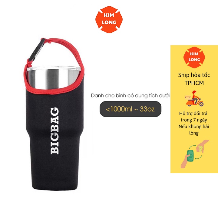 BigBag ถ้วยเก็บความร้อนความจุ 1000ml เส้นผ่านศูนย์กลางด้านล่าง 8 ซม. ...