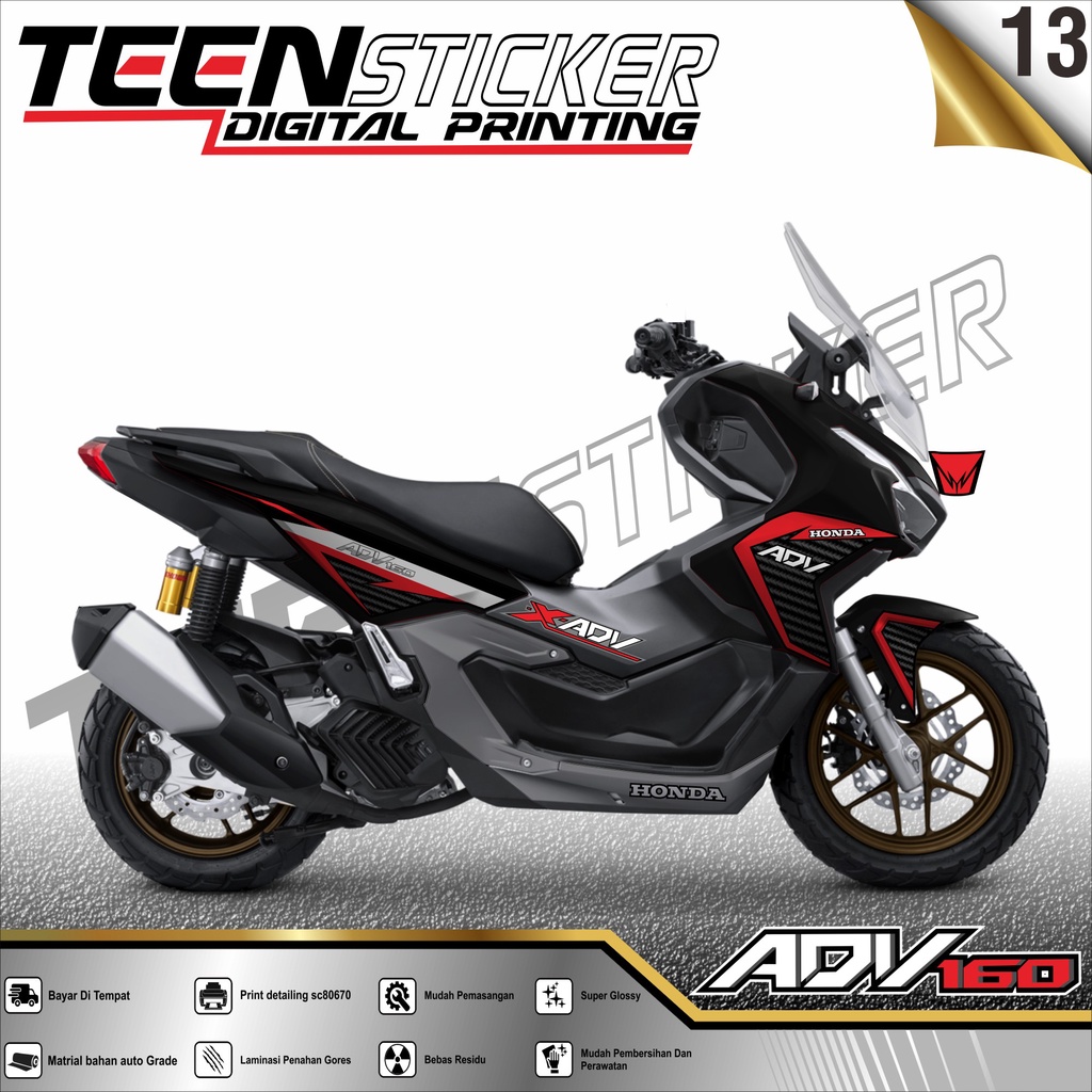 Striping ADV 160- Striping Hologram Chrome Vinyl UV โปร่งใส Honda ADV ...