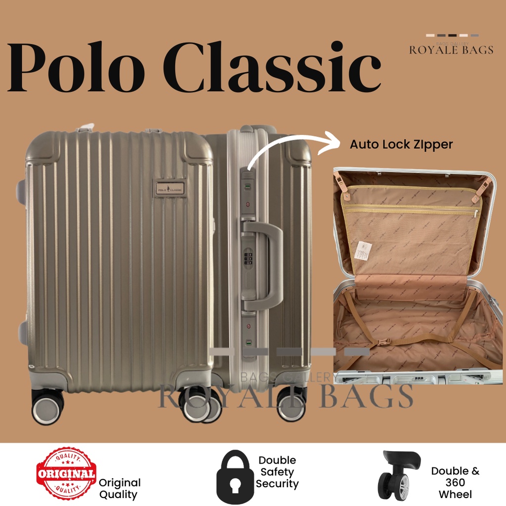 Polo Classic Series Tas Koper 20 นิ้ว Original/Koper 24 นิ้ว ไฟเบอร์ ...
