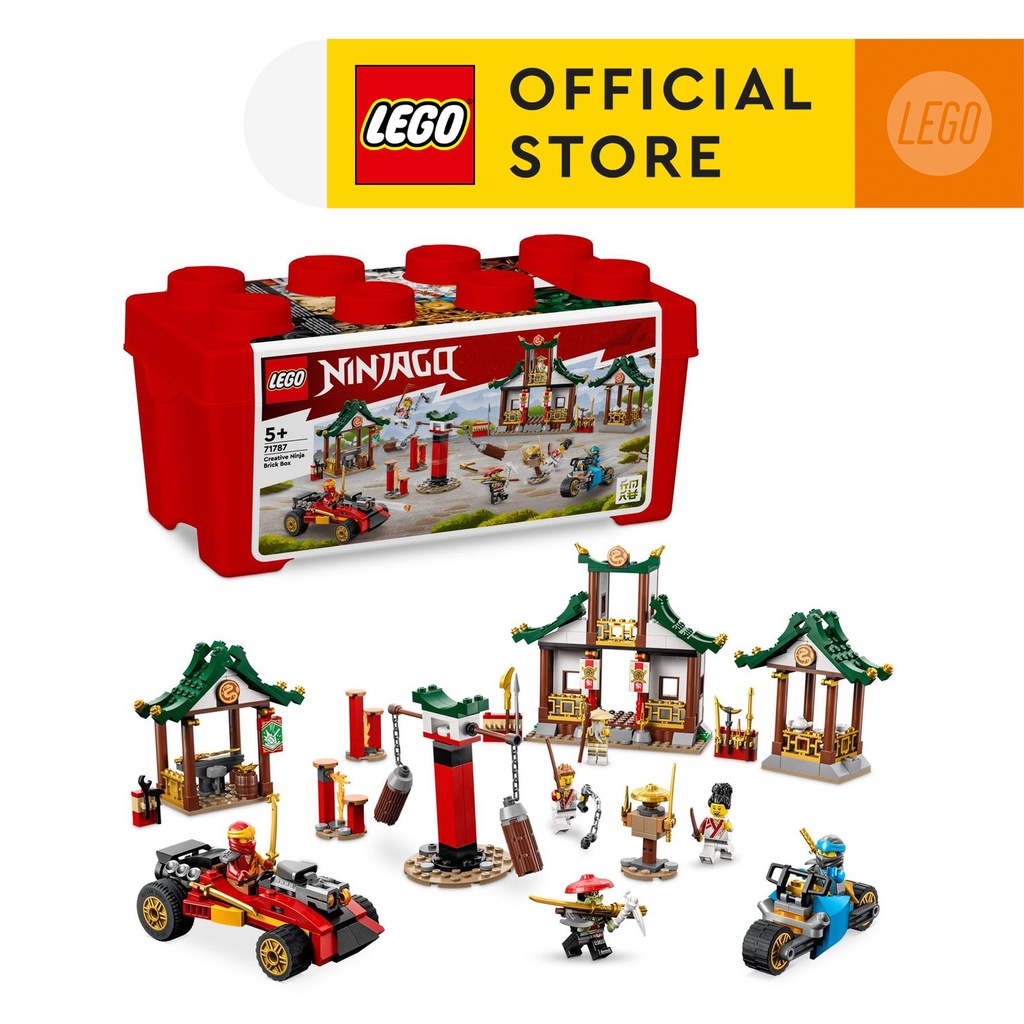 LEGO NINJAGO 71787 Creative Ninja Brick Box Building Toy Set (530 ...
