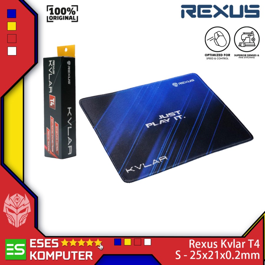 Rexus Kvlar T4 T 4 Cloth Mousepad - เล่นเกม - 250x210x2MM - ต้นฉบับ ...
