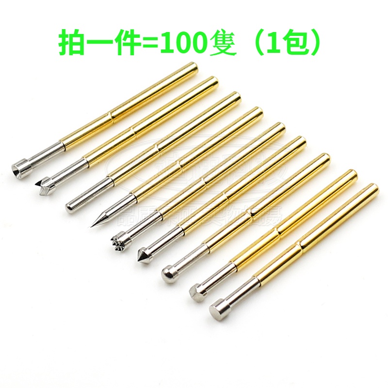 ชุดเข็มทดสอบ P125-B Probe Retractable Spring Thimble Huarong pcb Needle ...