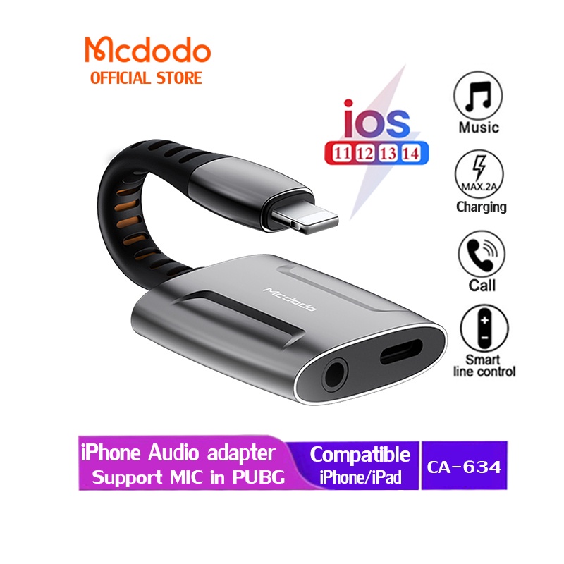 Support Game MIC Mcdodo Audio Converter Adapter iPhone DC Converter 3 ...