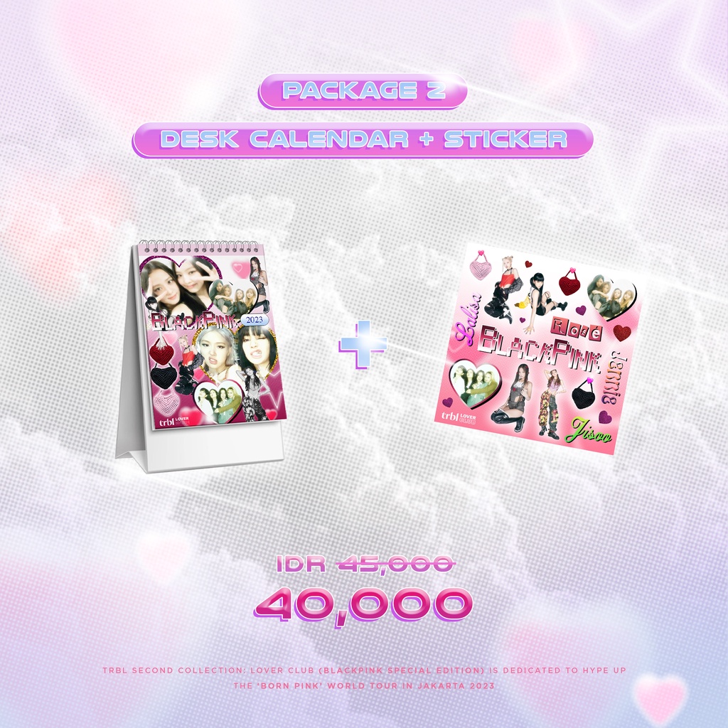 Lover CLUB BY TRBL (BLACKPINK SPECIAL EDITION) แพ็กเกจปฏิทิน 2nd DESK ...