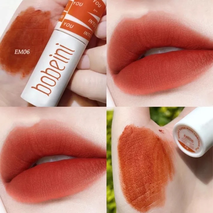 ลิปโคลน ลิปสติ ลิปสติกกันน้ำ เนื้อแมตต์ Bobeini lips เนื้อแมตต์ กันน้ำ ...