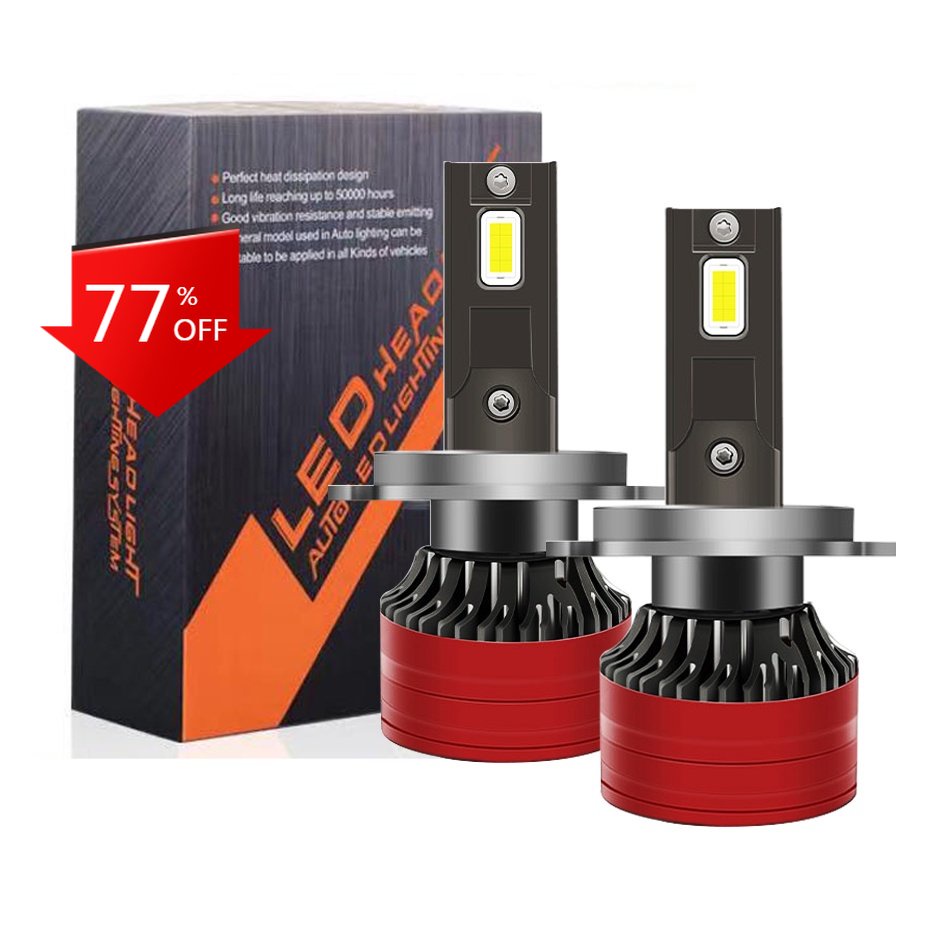 ชิปไฟหน้า LED H7 H4 20000LM 3570 H1 H8 H9 9005 9006 6500K สว่างมาก 2 ชิ้น | Shopee Thailand