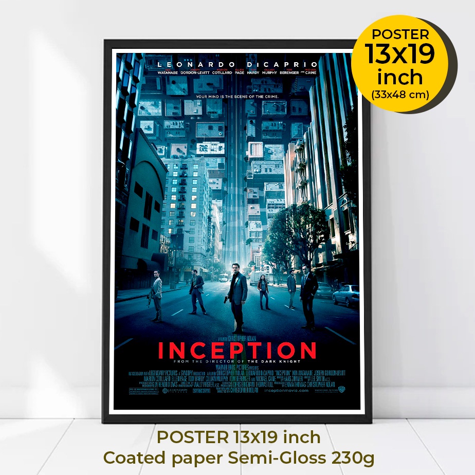 Inception Poster (2010) by Christopher Nolan / Leonardo DiCaprio ...