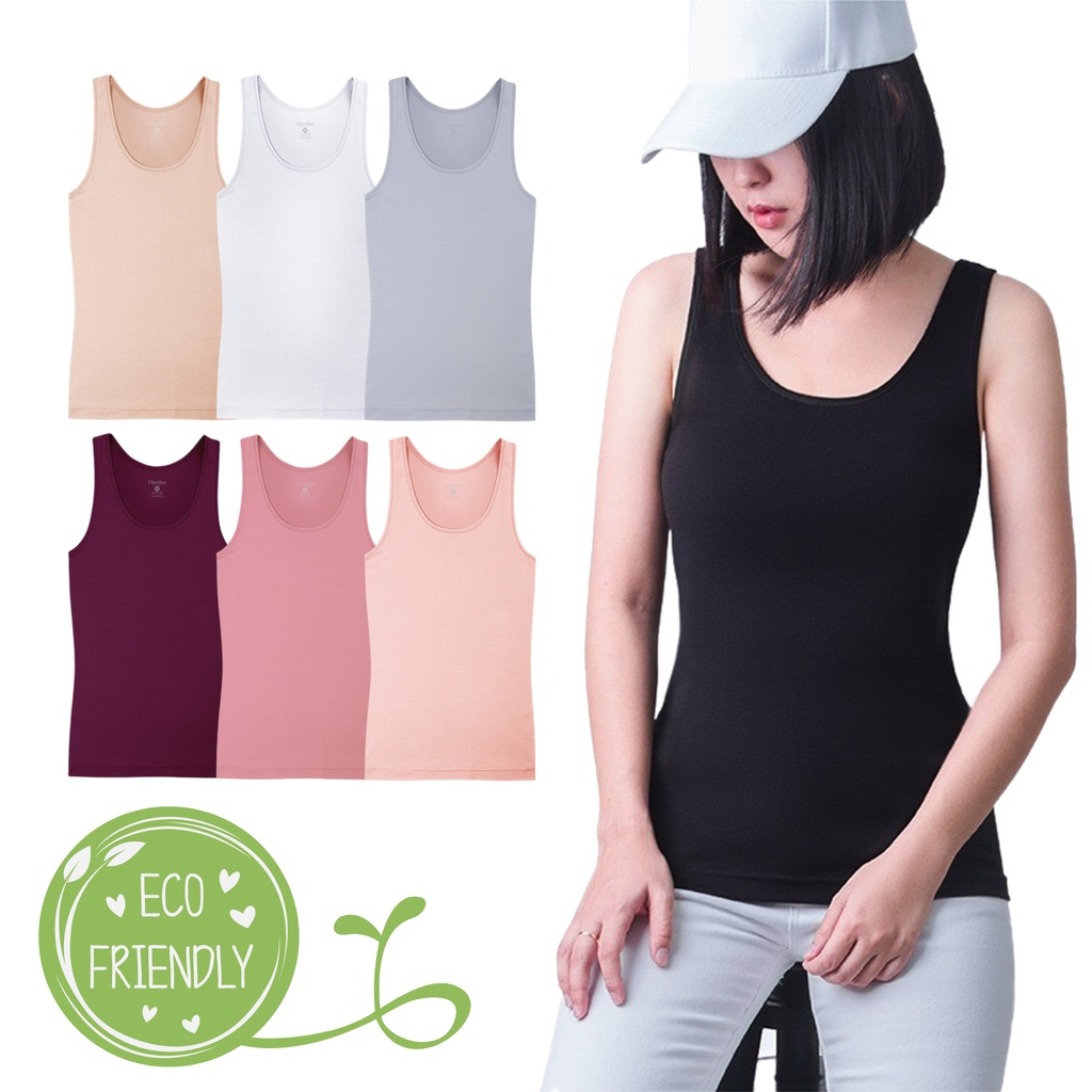 Cherilon Eco Wear เชอรีล่อน เสื้อกล้าม เสื้อแขนกุด ไซส์ M - 3XL ผ้านุ่มมาก ใส่สบาย ระบายอากาศดี ...