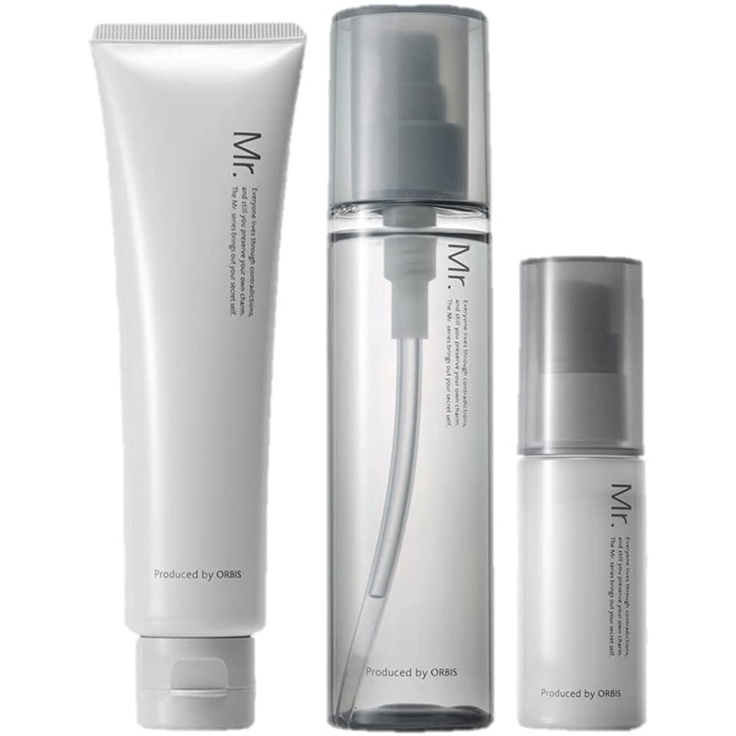 [ORBIS Mr. ] For Men Skincare 3-Step Set Skin Care Lotion 150ml & Facial Cleanser 110g ...