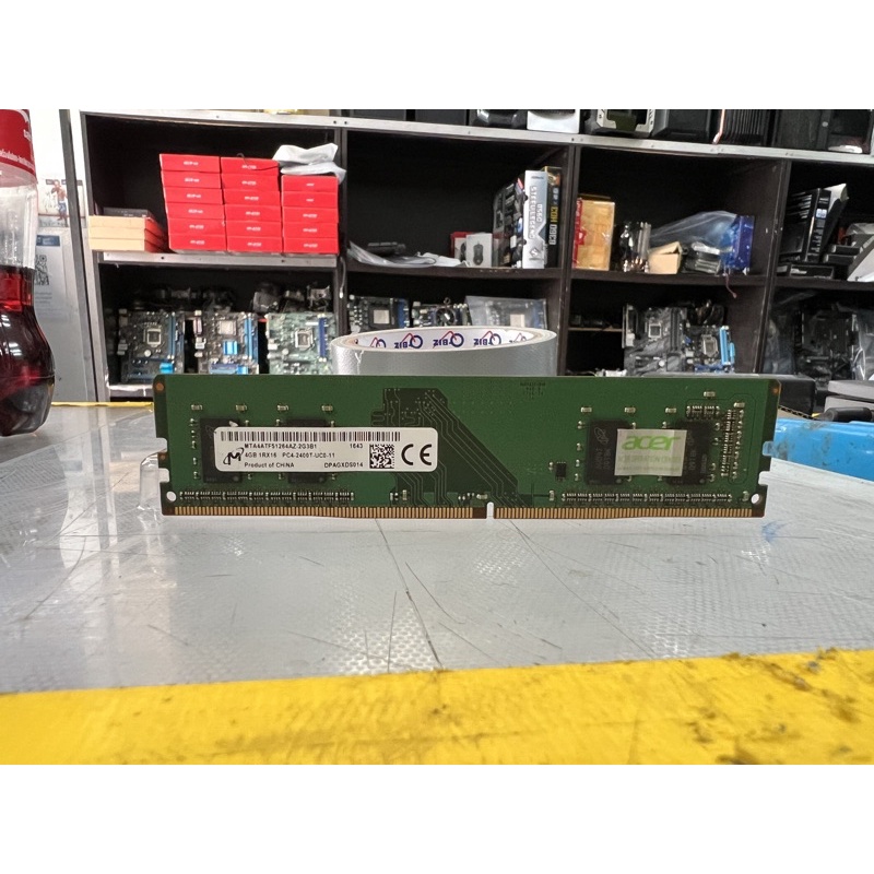 ram pc 4gb ddr4 bus 2400 micron ผ่านการทดสอบแลัว ใช้งานปกติ | Shopee ...