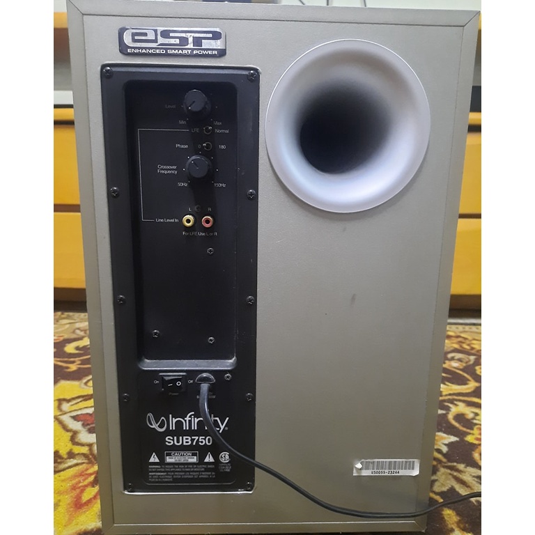 INFINITY sub750 แอคทีพซับวูฟเฟอร์ ดอก 10 นิ้ว ยิงข้าง (ปรับความถี่ได้ ...