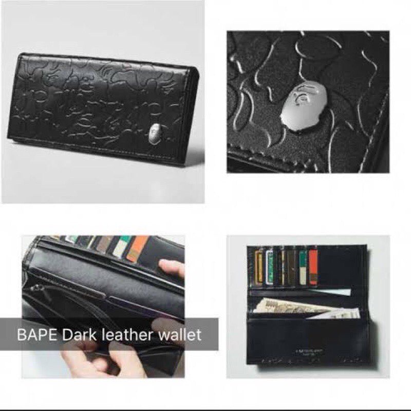 กระเป๋าสตางค์ใบยาว ชายหญิง Bape Wallet A bathing ape (ฺBape) | Shopee ...