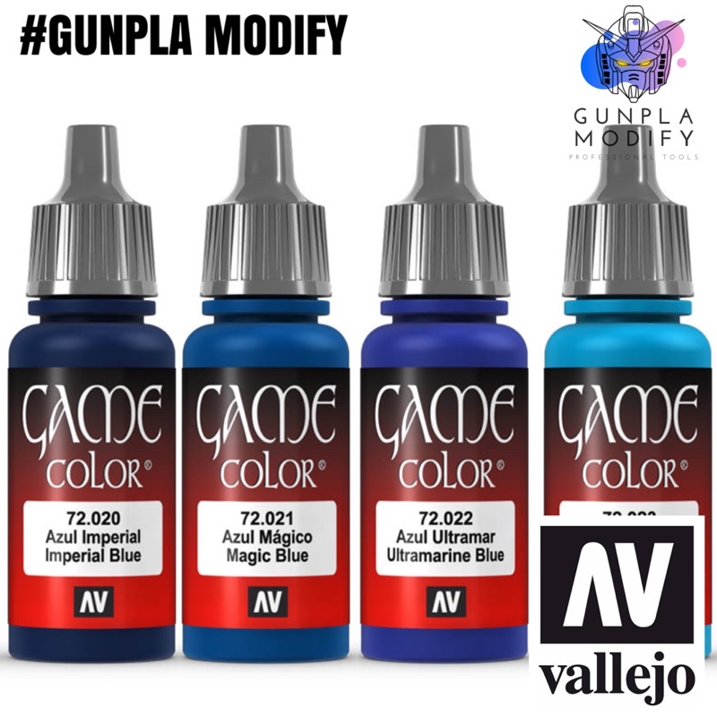 Vallejo Game Color สีอะคริลิคสูตรน้ำ Imperial Blue, Magic Blue ...