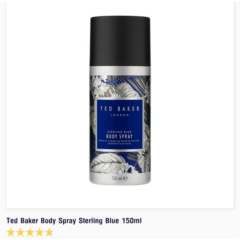 Ted Baker Body Spray Sterling Blue 150ml | Shopee Thailand