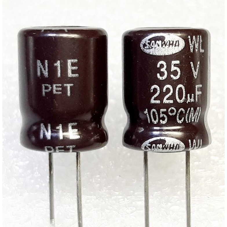 Samwha WL 220uf 35v Capacitor ตัวเก็บประจุ คาปาซิเตอร์ | Shopee Thailand